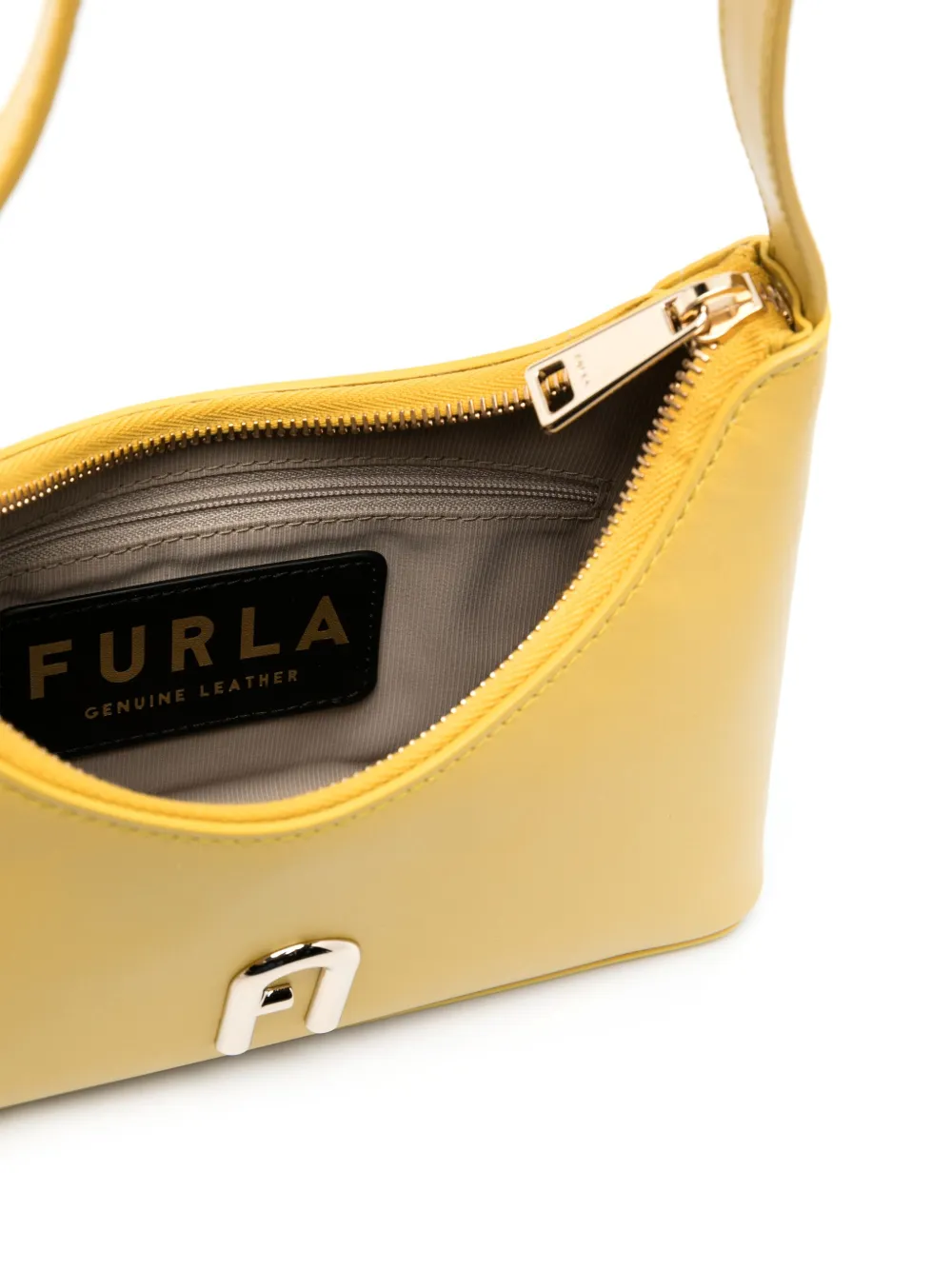 Furla Diamante Leather Shoulder Bag In Yellow | ModeSens
