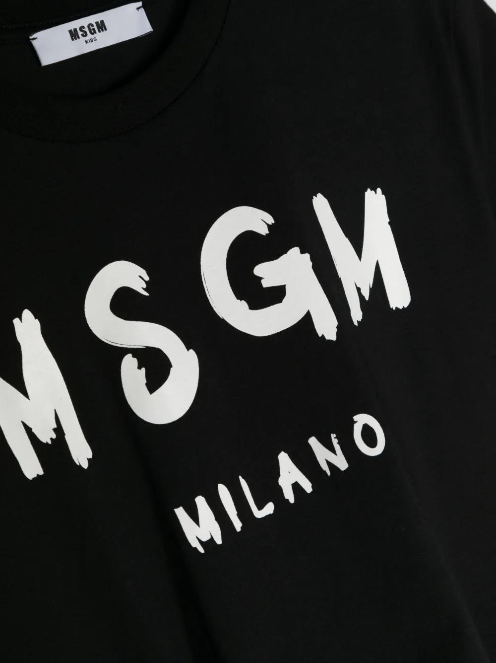 MSGM Kids Playera Con Logo Estampado | Negro | FARFETCH MX