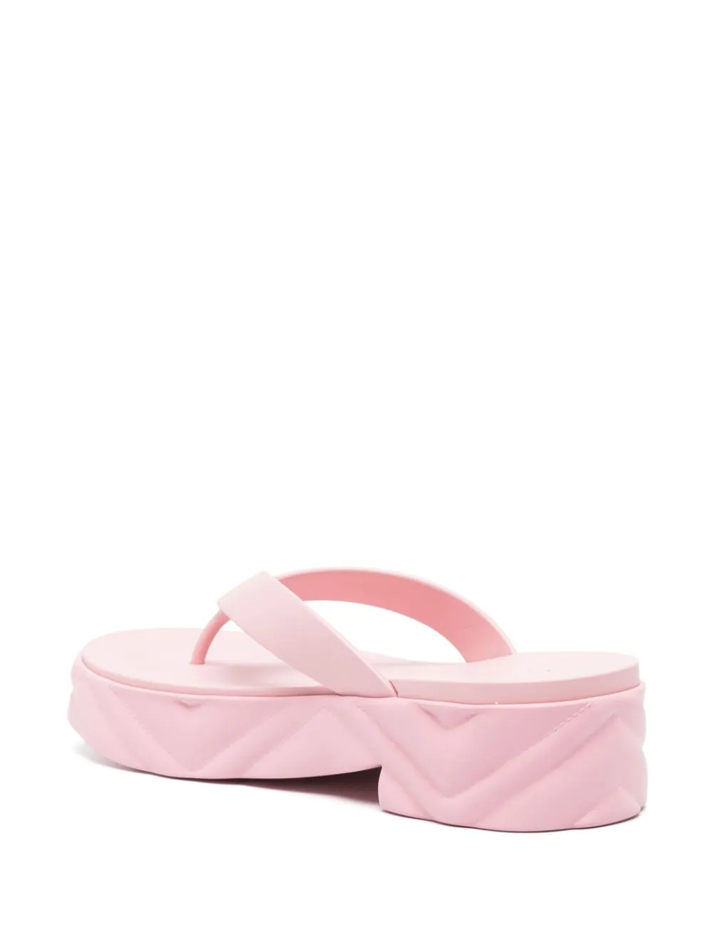 Gucci logo-embossed Platform flip-flops | Pink | FARFETCH UK