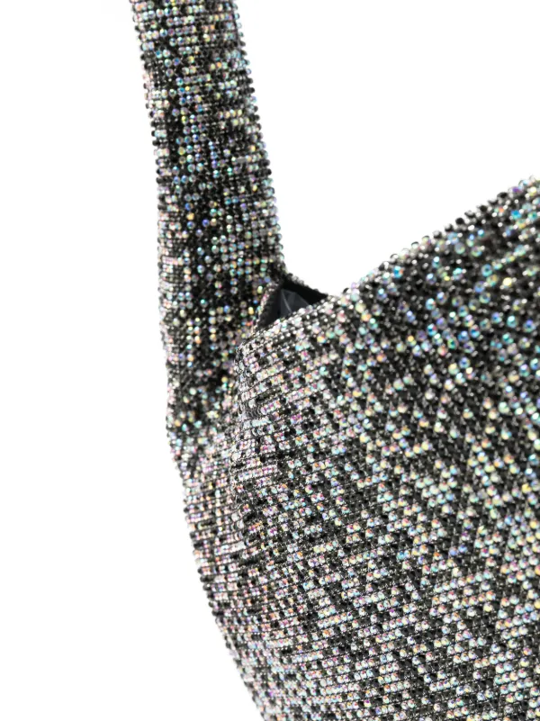 Kara Crystal Mesh Armpit Shoulder Bag | Black | FARFETCH Kara Crystal Mesh Armpit Shoulder Bag | Black | FARFETCH