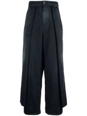 Balenciaga Wide-Leg Jeans for Women - Shop on FARFETCH Balenciaga Wide-Leg Jeans for Women - Shop on FARFETCH