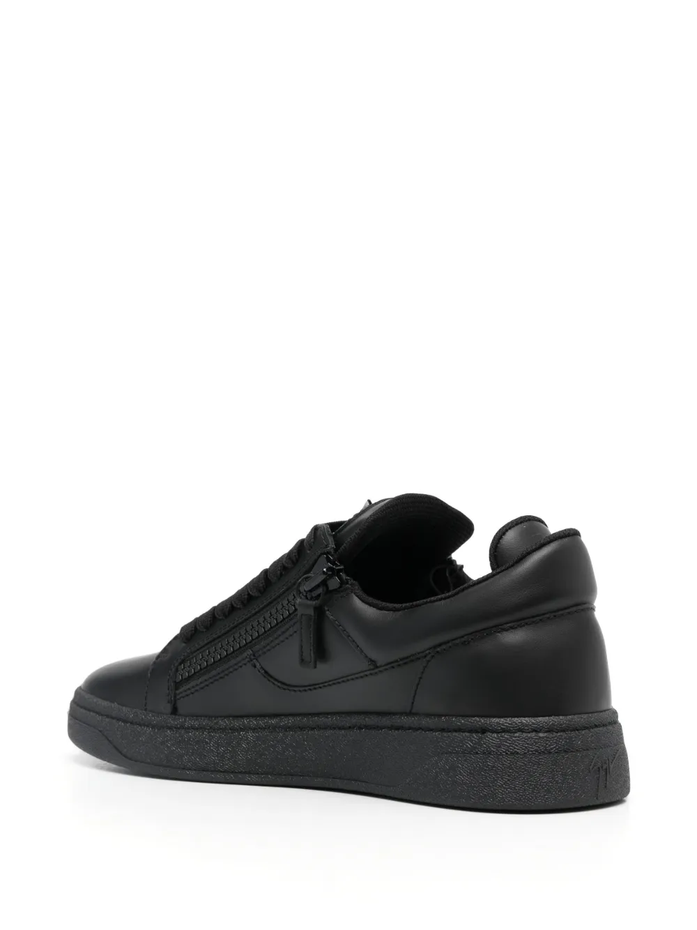 Giuseppe Zanotti side-zip Leather low-top Sneakers | Black | FARFETCH