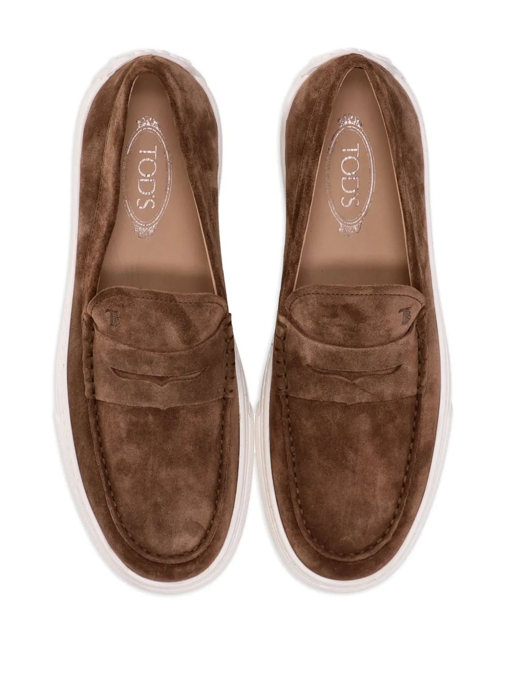 Tod's tonal-stitching Leather Loafers - Farfetch