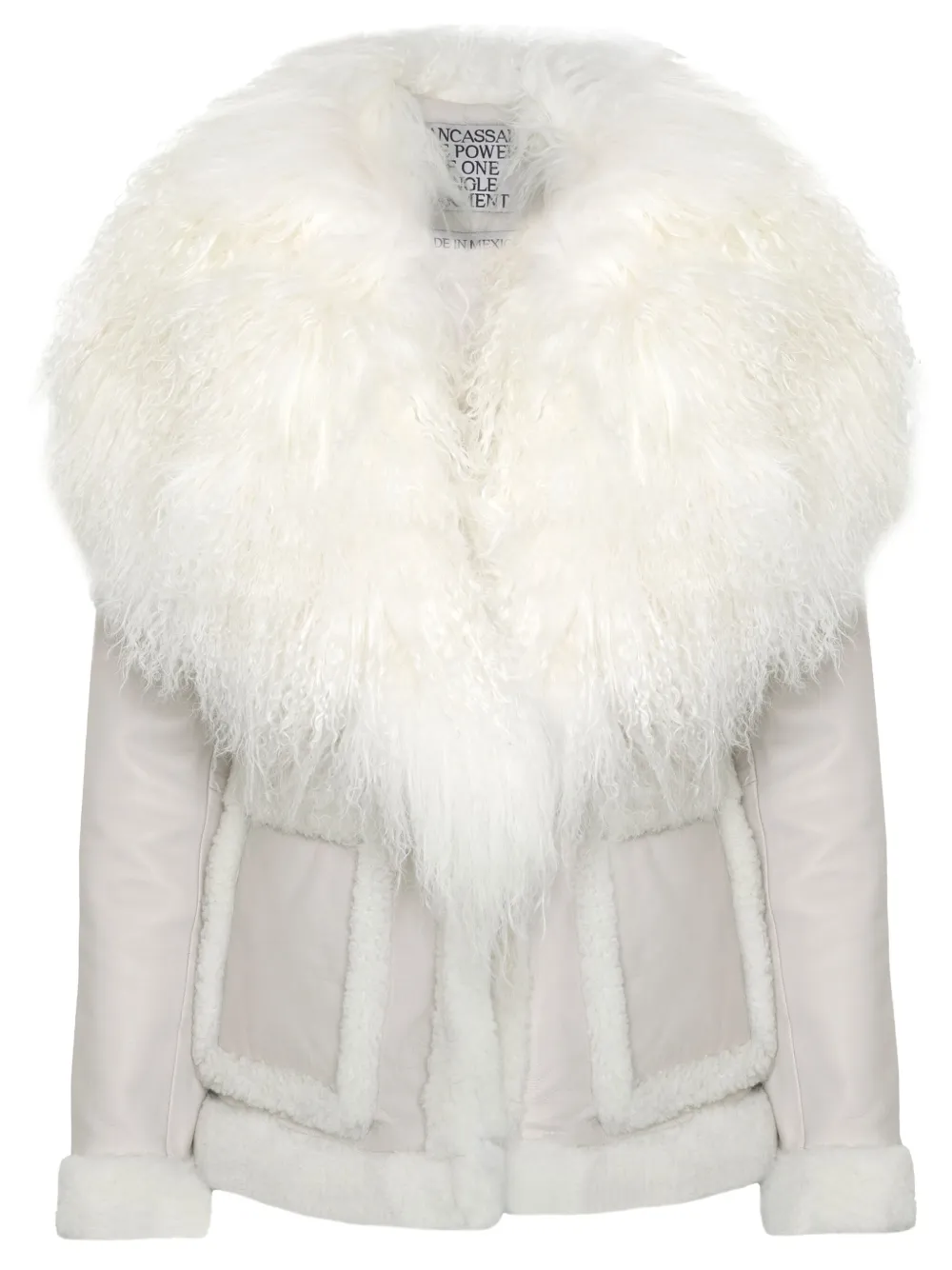DANCASSAB Jackson shearling-collar Jacket | Neutrals | FARFETCH
