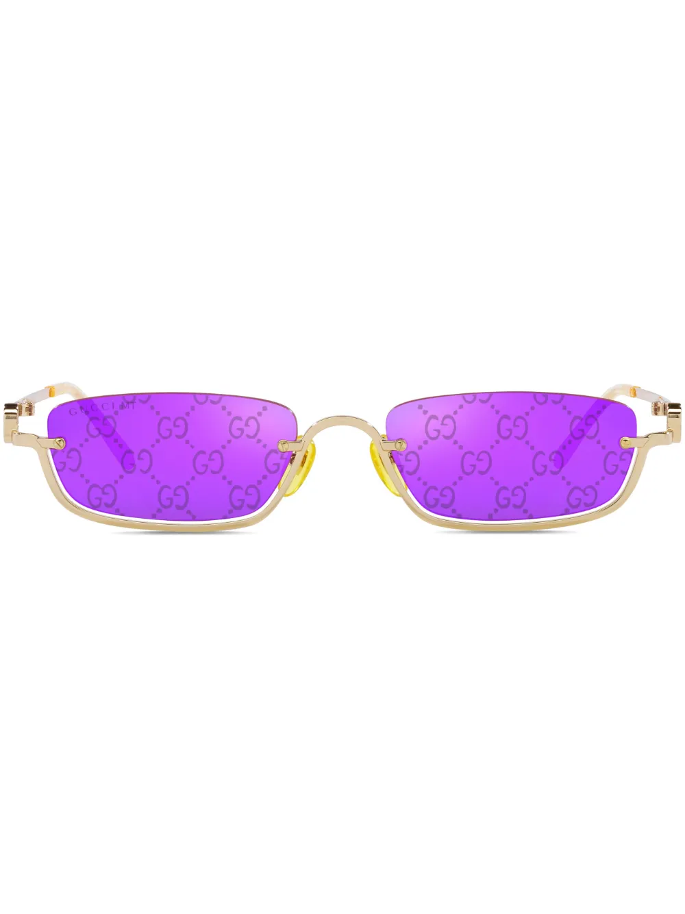 Gucci Eyewear Slim rectangular-frame Sunglasses - Farfetch