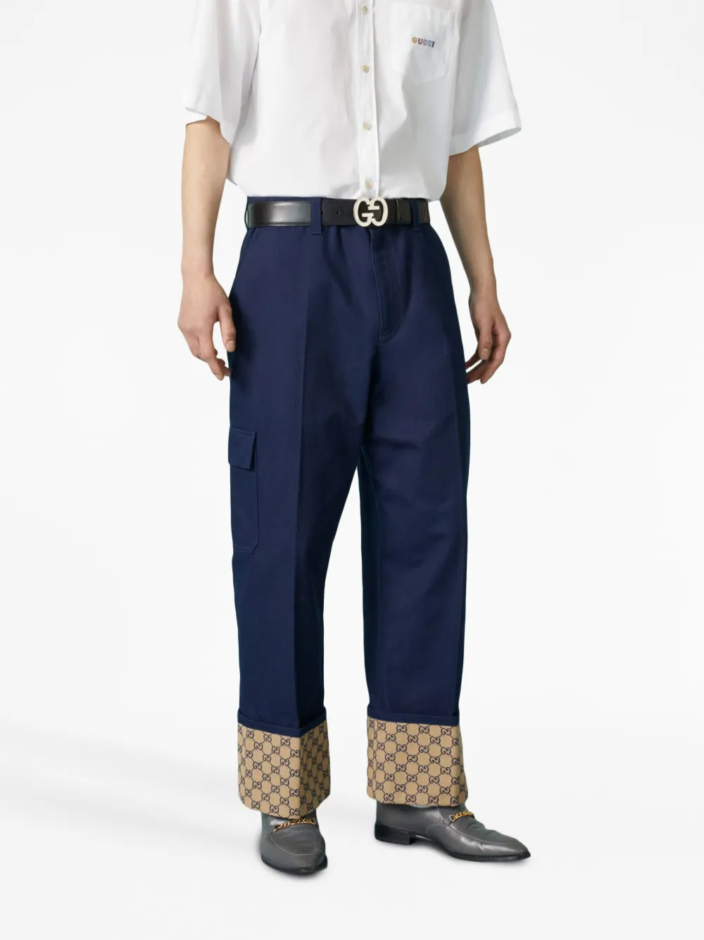 Gucci GG Supreme straight-leg Trousers - Farfetch