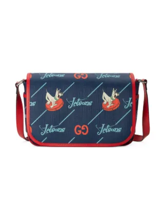 Gucci Kids Jetsons logo-print Messenger Bag | Blue | FARFETCH