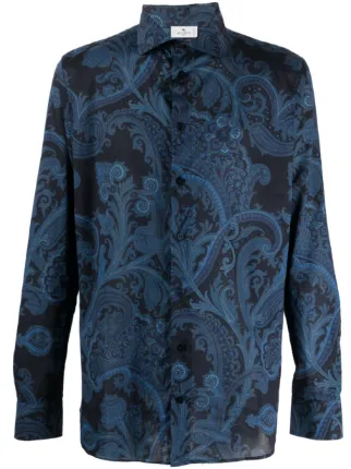 ETRO ペイズリー シャツ | ブルー | FARFETCH JP