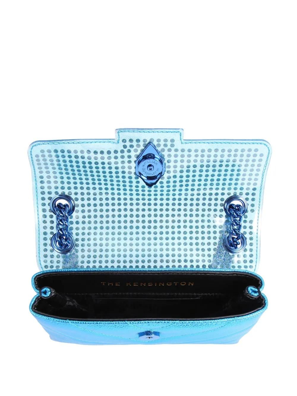 Kurt Geiger Mini Kensington Leather Shoulder Bag In Blue | ModeSens