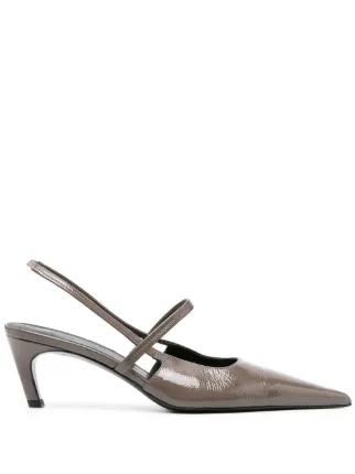 TOTEME The Sharp Slingback 50mm Pumps | Brown | FARFETCH AO
