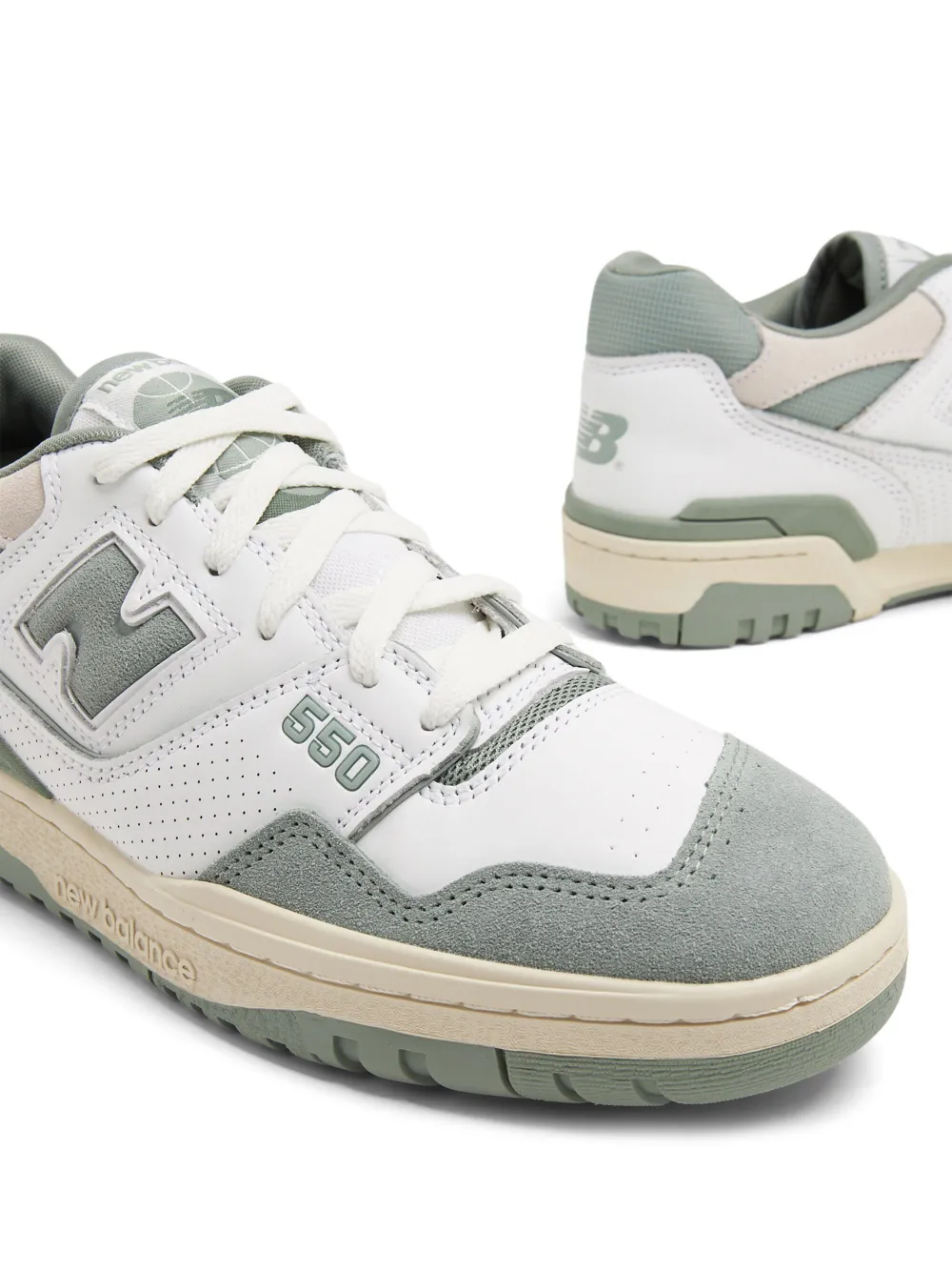New Balance 550 logo-embossed Leather Sneakers - Farfetch