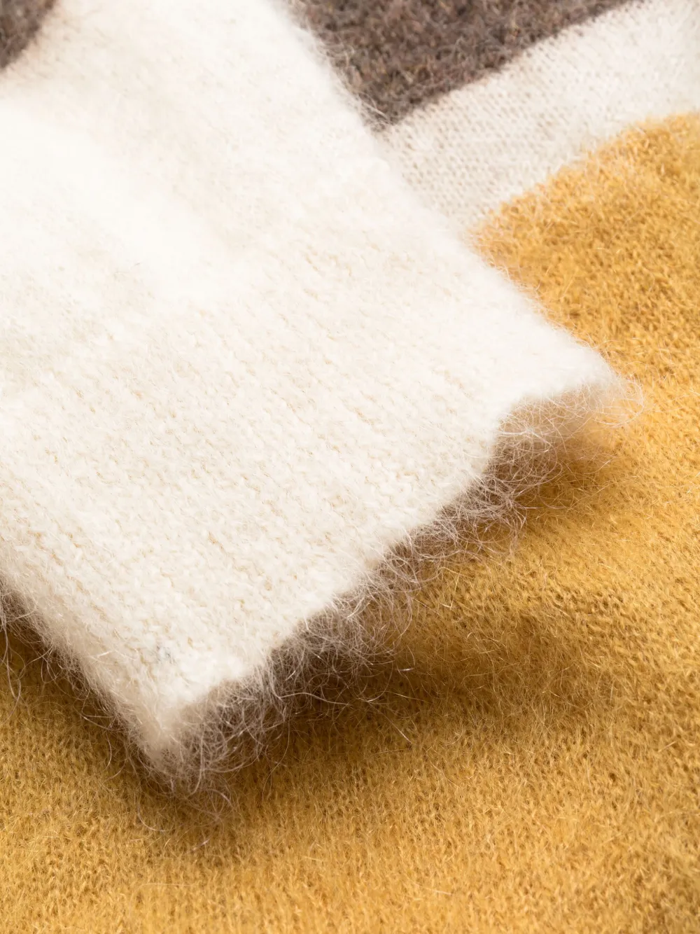 There Was One colour-block crew-neck Jumper | Brown | FARFETCH