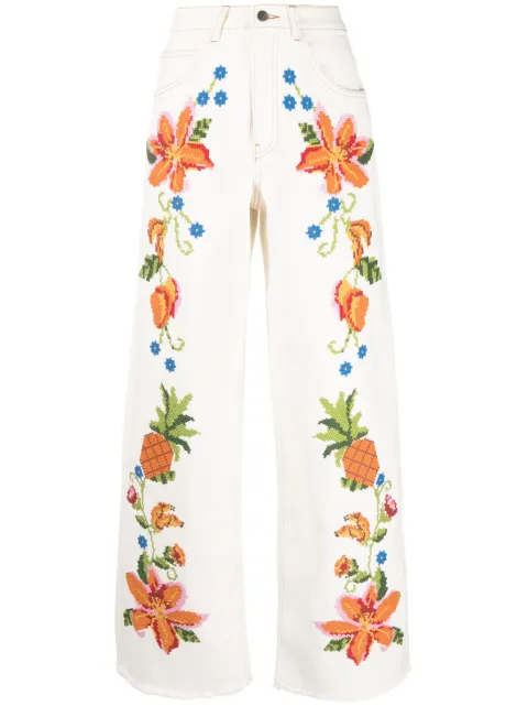 FARM Rio Wide-Leg Jeans for Women | Shop Now on FARFETCH