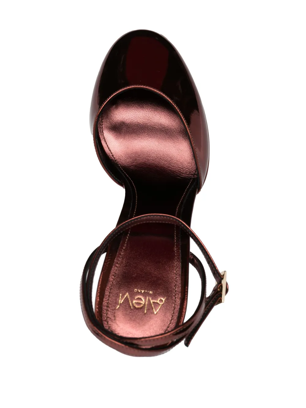 Alevì mirrored 120mm platform pumps | Smart Closet