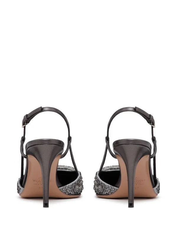 Valentino Garavani VLogo Signature 80mm Slingback Pumps Valentino Garavani VLogo Signature 80mm Slingback Pumps