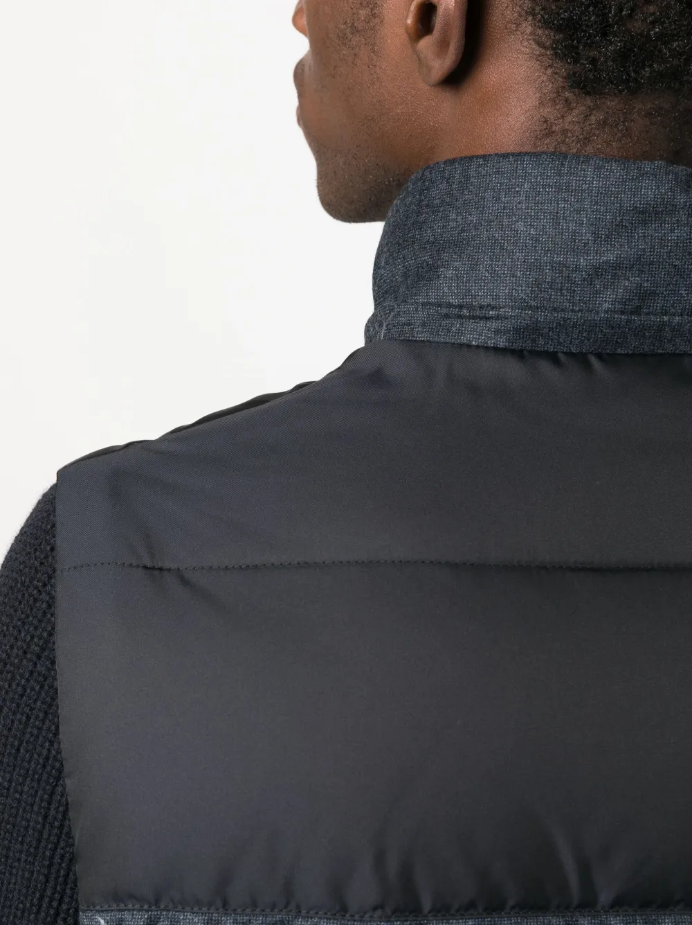 Moorer detachable-sleeve Padded Jacket | Blue | FARFETCH