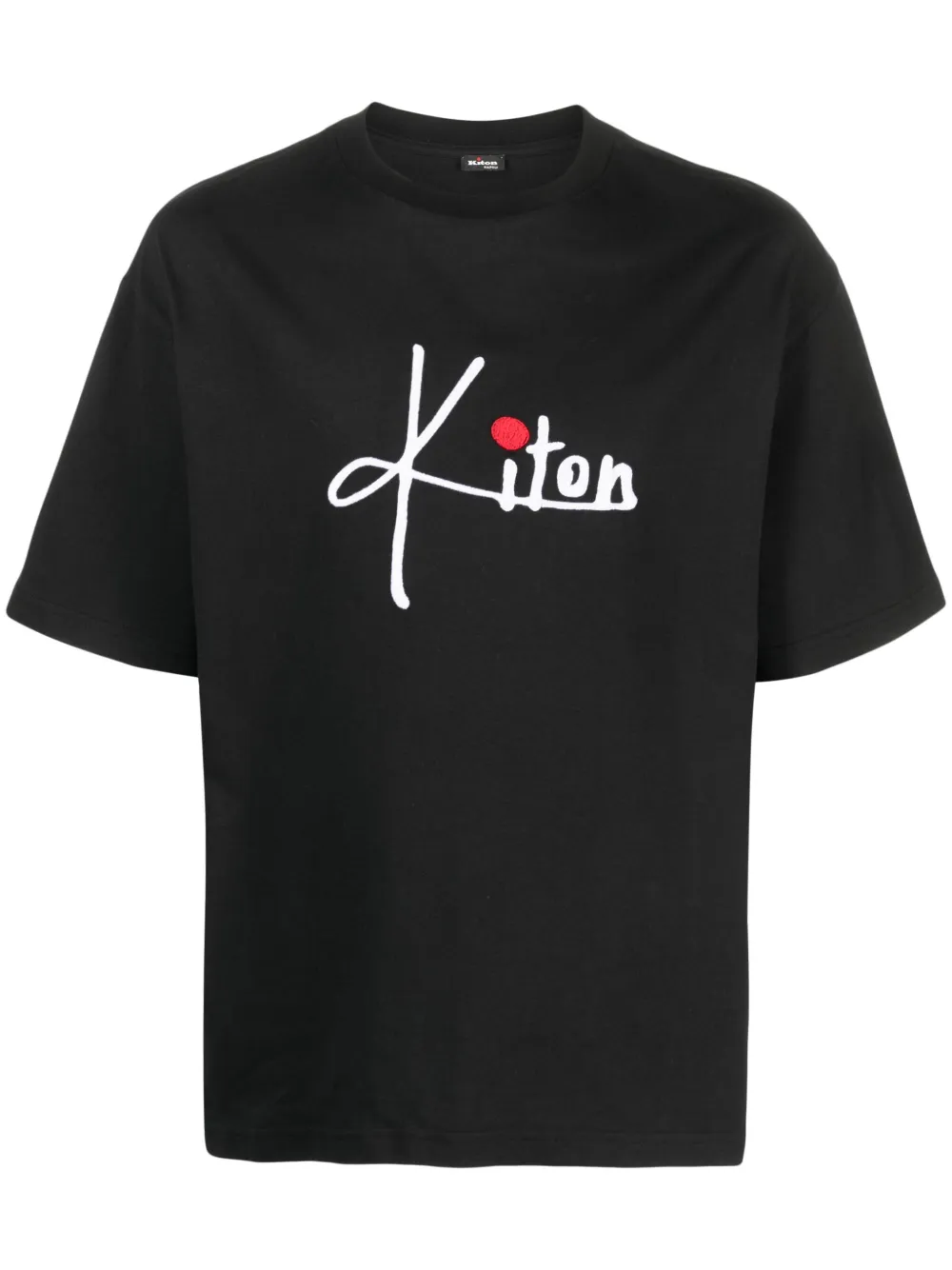 Kiton logo-embroidered Cotton T-shirt - Farfetch
