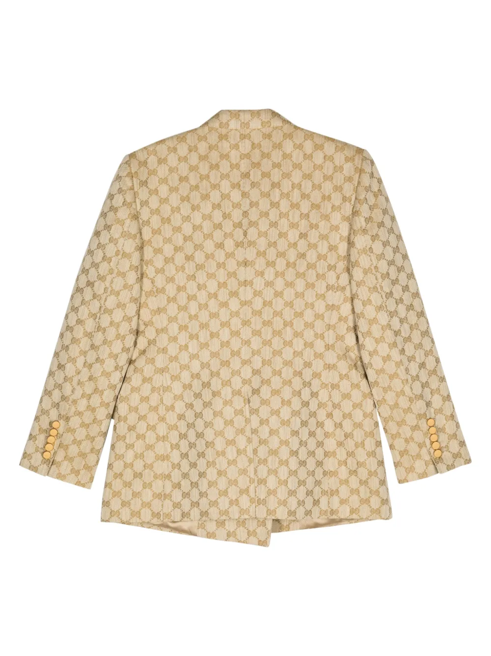 Gucci GG Damier-jacquard Blazer | Neutrals | FARFETCH