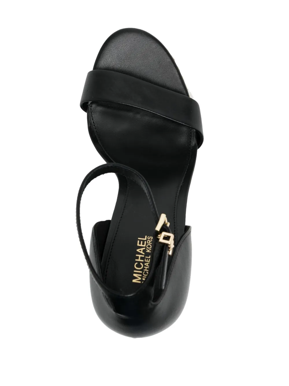 Michael Kors Jordyn 123mm chain-link Detailing Sandals | Black | FARFETCH