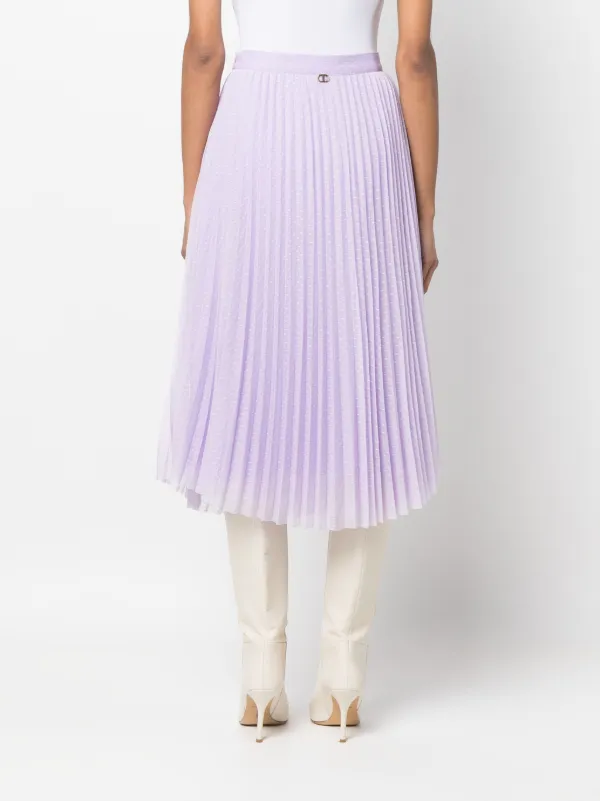 Lavender Pleated Skirt