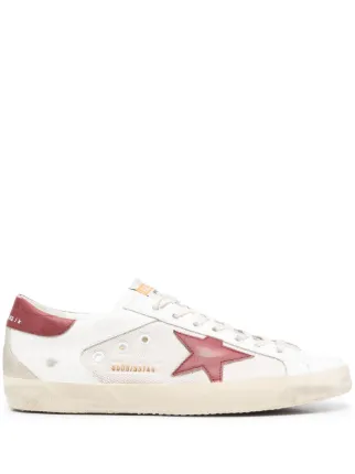 Golden Goose Super-Star Mesh lace-up Sneakers | White | FARFETCH