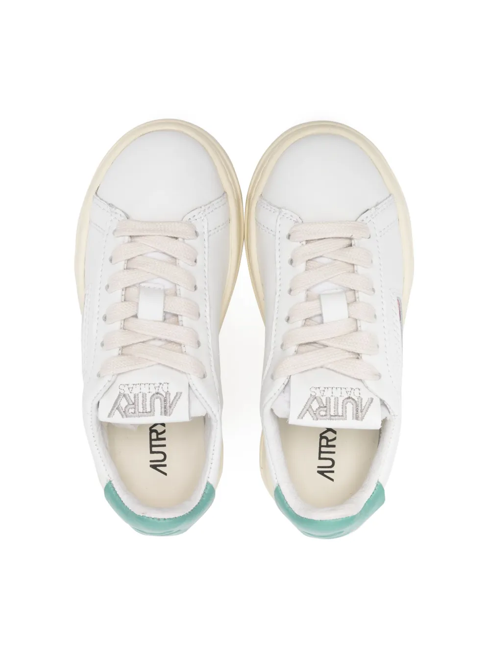 Autry Kids Dallas logo-patch Leather Sneakers | White | FARFETCH