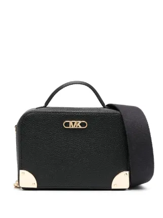 Michael Kors Small Estelle Leather Tote Bag | Black | FARFETCH AE