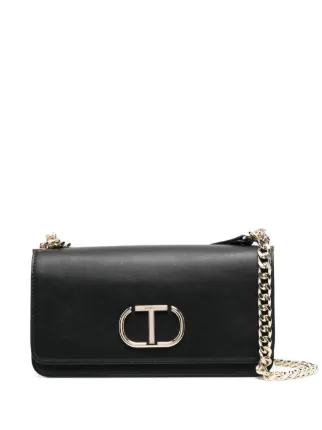 TWINSET Oval T logo-plaque Shoulder Bag - Farfetch