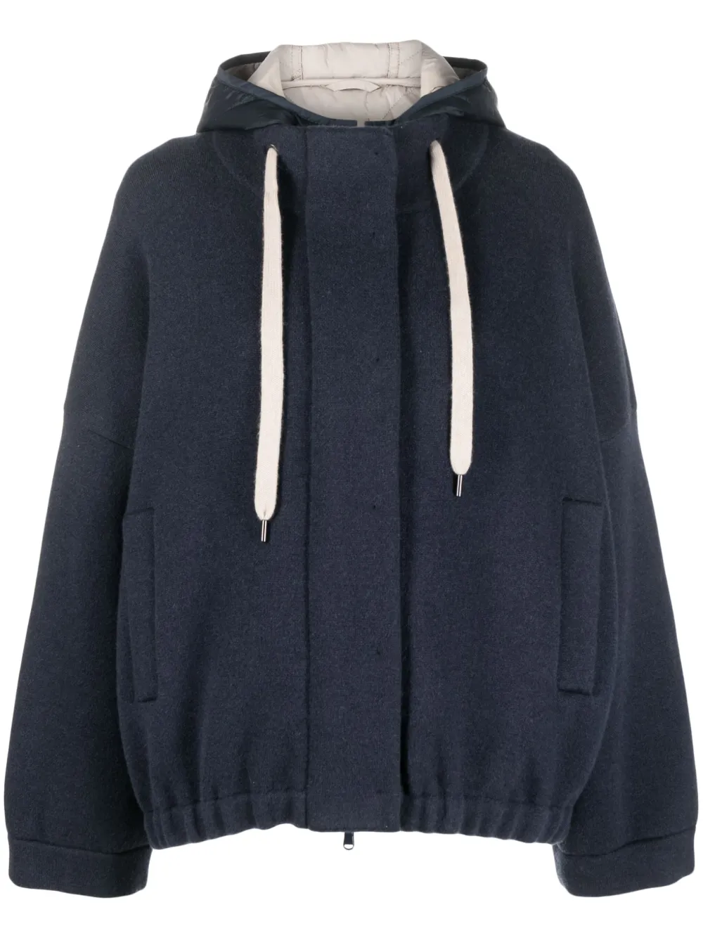 Brunello Cucinelli drawstring-hood Cashmere Jacket - Farfetch