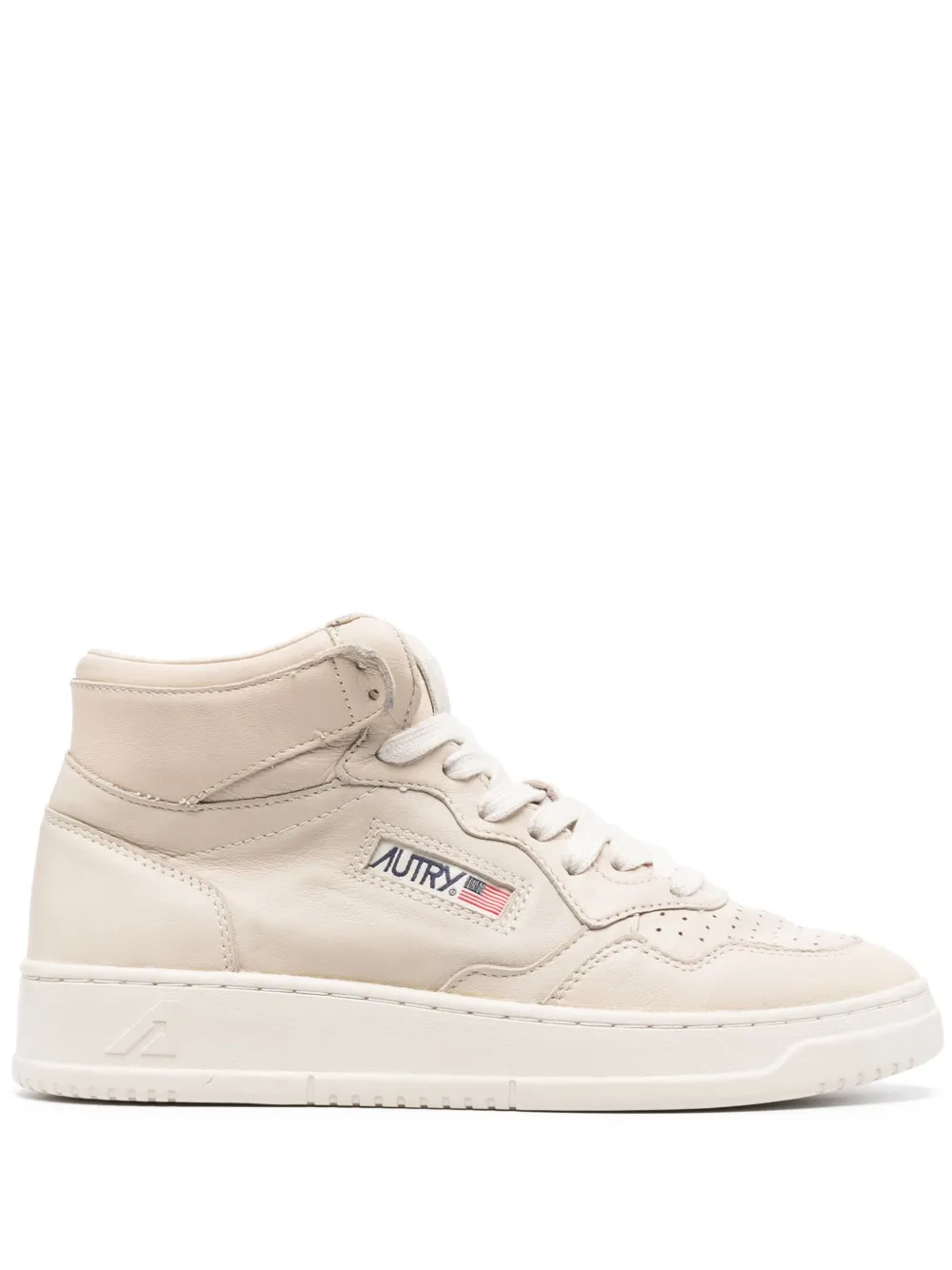 Autry Medalist Mid Leather Sneakers - Farfetch