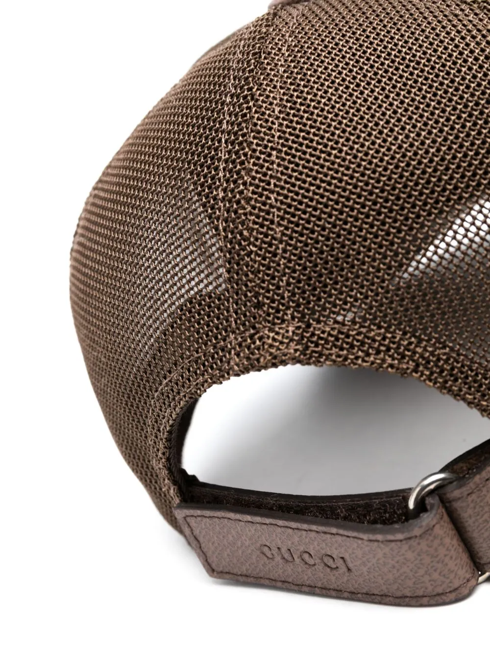 Gucci Interlocking G-logo mesh-panels Cap | Brown | FARFETCH UK