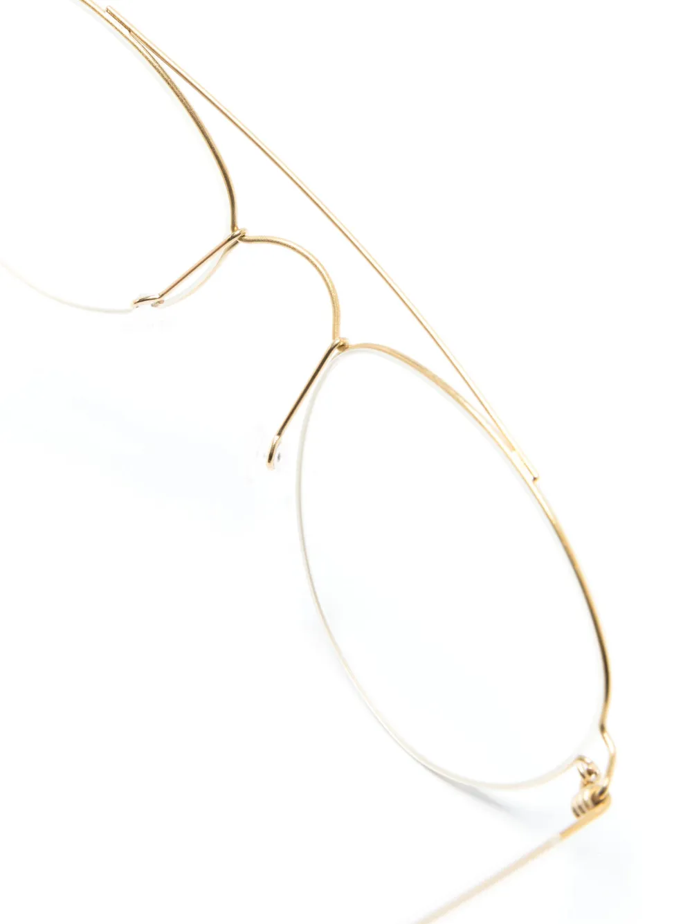 Lindberg Christoffer round-frame Glasses | Gold | FARFETCH