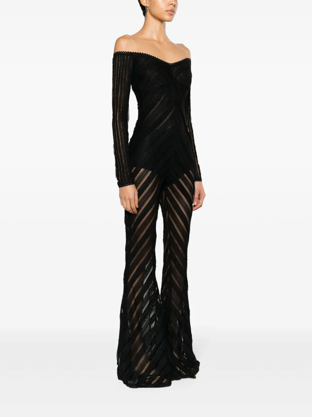 Charo Ruiz Zaray Flare-leg Jumpsuit In Black | ModeSens