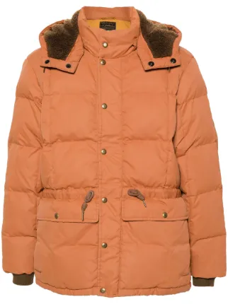 Ralph Lauren RRL Barrett drawstring-waist Padded Jacket | Orange | FARFETCH