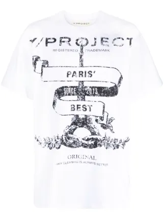 Y/Project Paris' Best organic-cotton T-shirt | White | FARFETCH TR