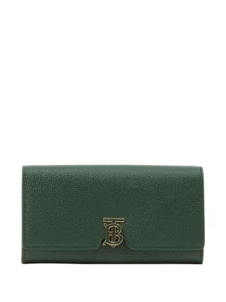 Burberry TB Continental Leather Wallet | Green | FARFETCH AO