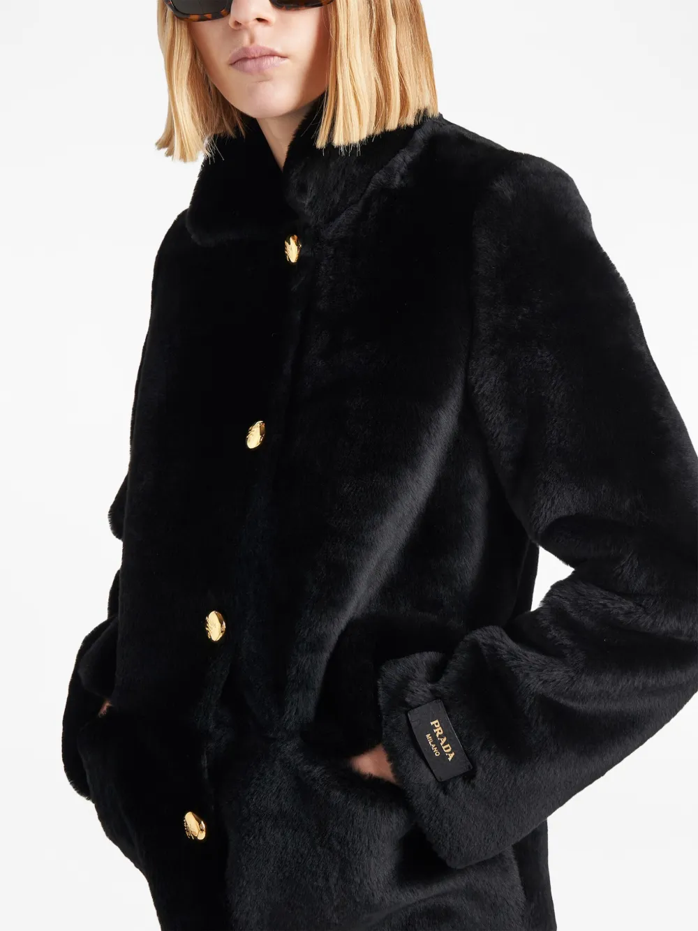 Prada Shearling Fur Coat - Farfetch