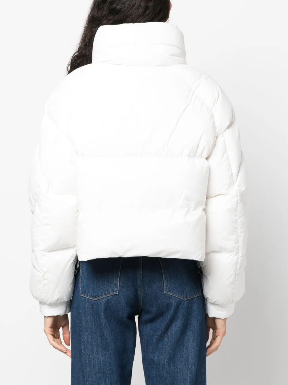 Bacon Puffa Ring Puffer Jacket In White | ModeSens