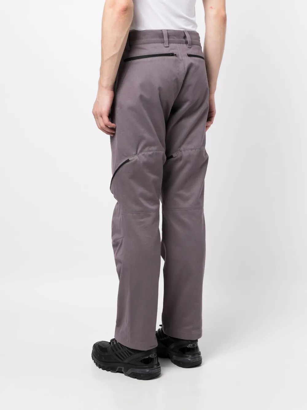 Olly Shinder Purple Tri Zip Cargo Pants | ModeSens