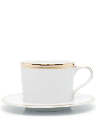 Ralph Lauren Home Wilshire Porcelain Tea Cup And Saucer | White ...