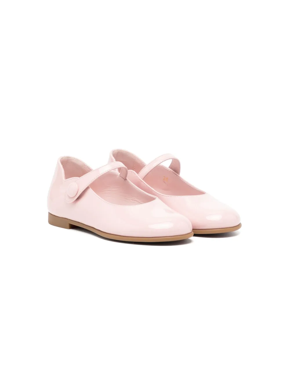 Christian Louboutin Melodie Chick Leather Ballerina Shoes | Pink | FARFETCH