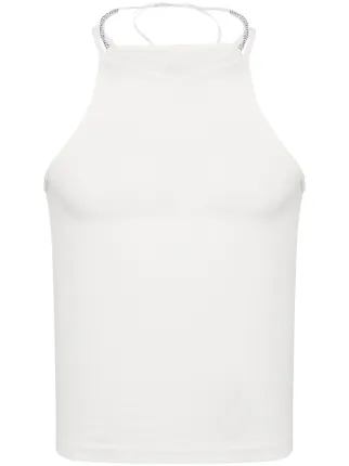 Dion Lee Barball fine-ribbed Tank Top | White | FARFETCH