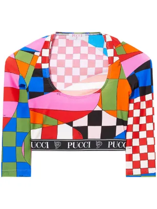 PUCCI Giardino-print Cropped Top - Farfetch