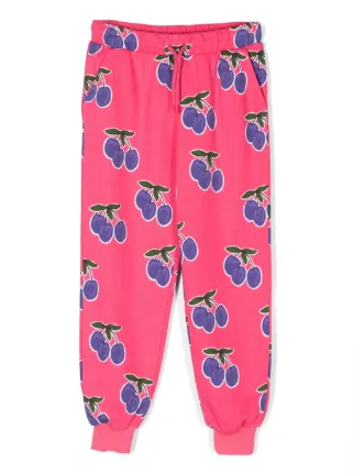 Mini Rodini Angry Cat organic-cotton Track Pants | Pink | FARFETCH AE