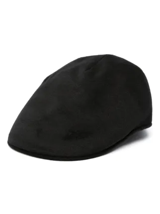 Borsalino Wool Felt Flat Cap | Black | FARFETCH