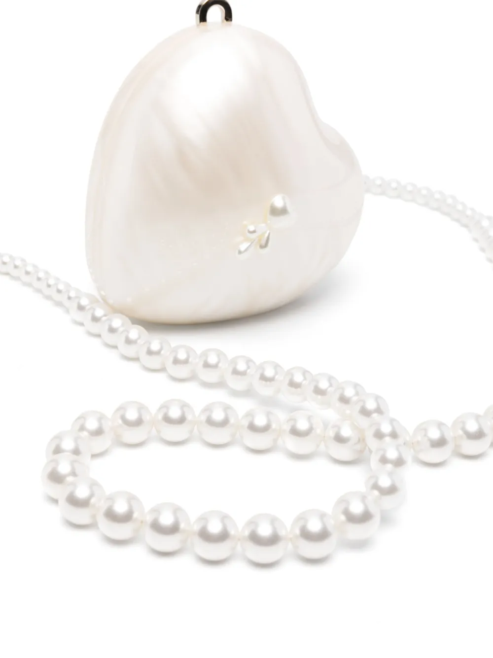 Simone Rocha Pearl Heart Medium Bag In Nude | ModeSens