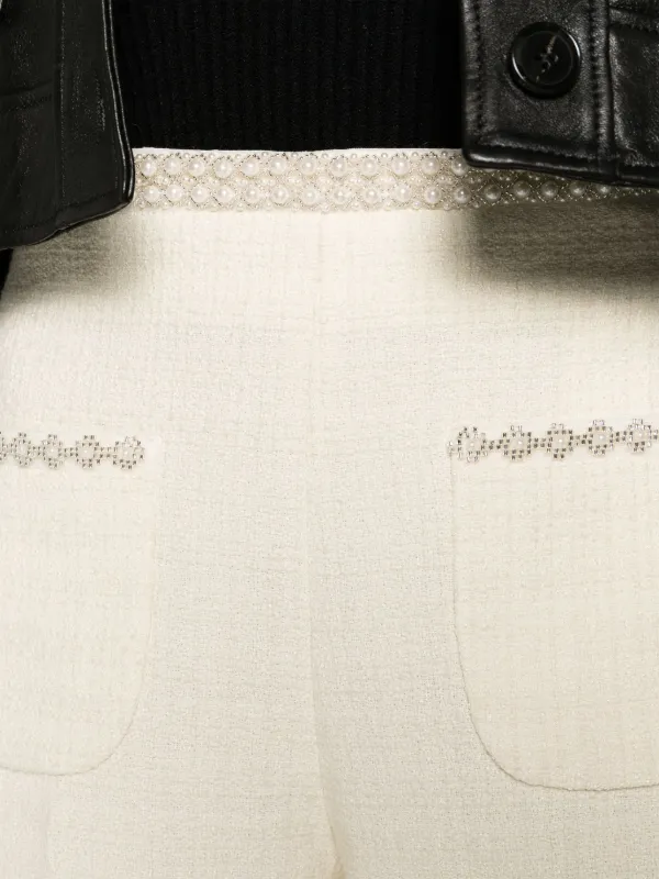 SANDRO Embellished Tweed Trousers | Neutrals | FARFETCH SANDRO Embellished Tweed Trousers | Neutrals | FARFETCH