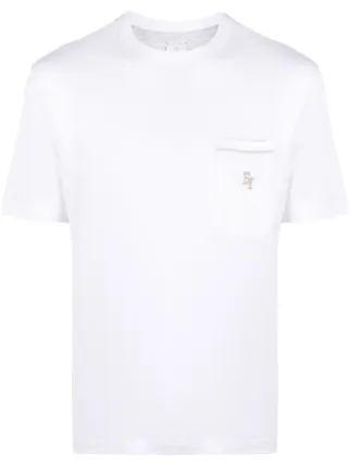 Eleventy logo-embroidered Cotton T-shirt - Farfetch