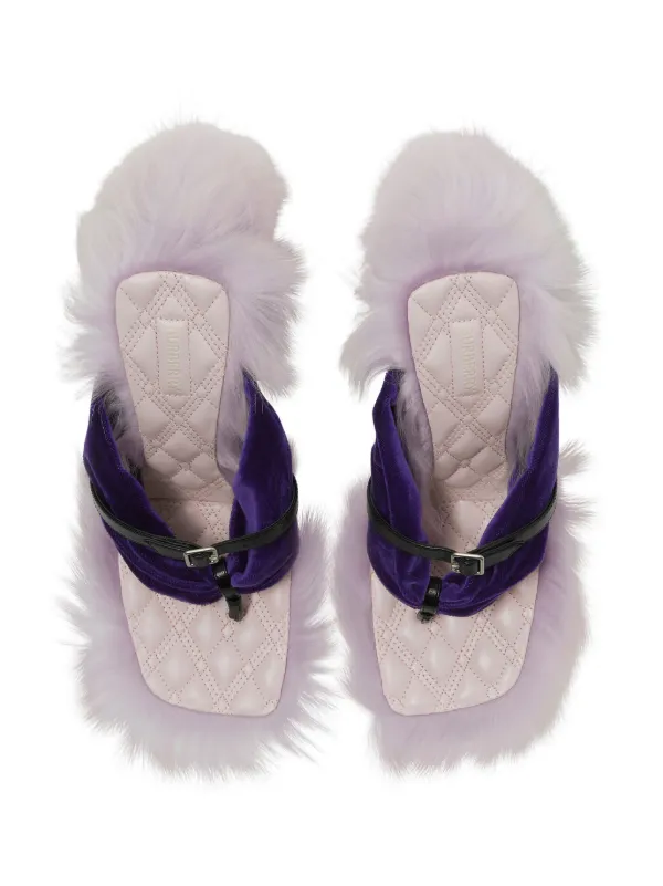 Burberry sandals purple store