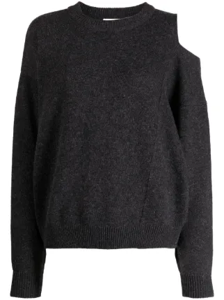 STUDIO TOMBOY purl-knit cut-off Jumper | Black | FARFETCH